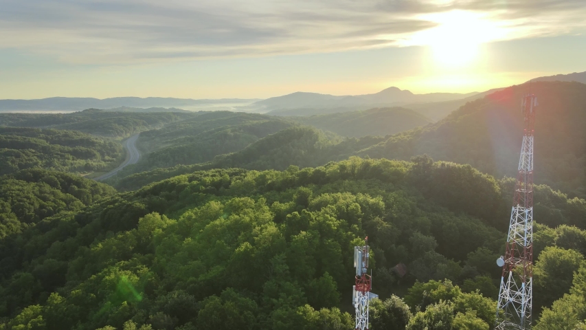 Cell Tower Forest Stock Video Footage - 4K and HD Video Clips ...