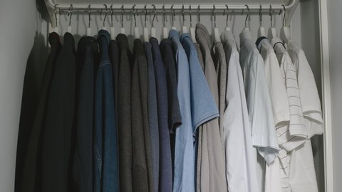 Clothes Disappearing Wardrobe Home Stop Motion Stock Footage Video (100 ...