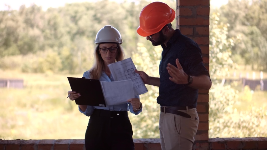 developer on construction site civil engineer Stock Footage Video (100% ...