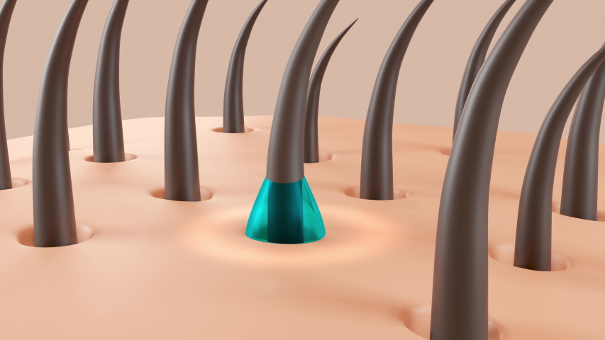 Hair Care, Animation Nourish Hair Stock Footage Video (100% Royalty ...