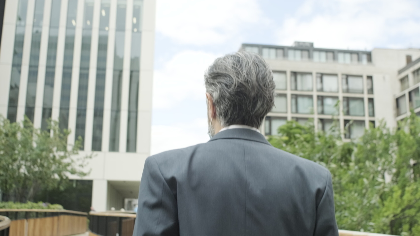 Rear View Corporate Business Man Stock Footage Video (100% Royalty-free ...