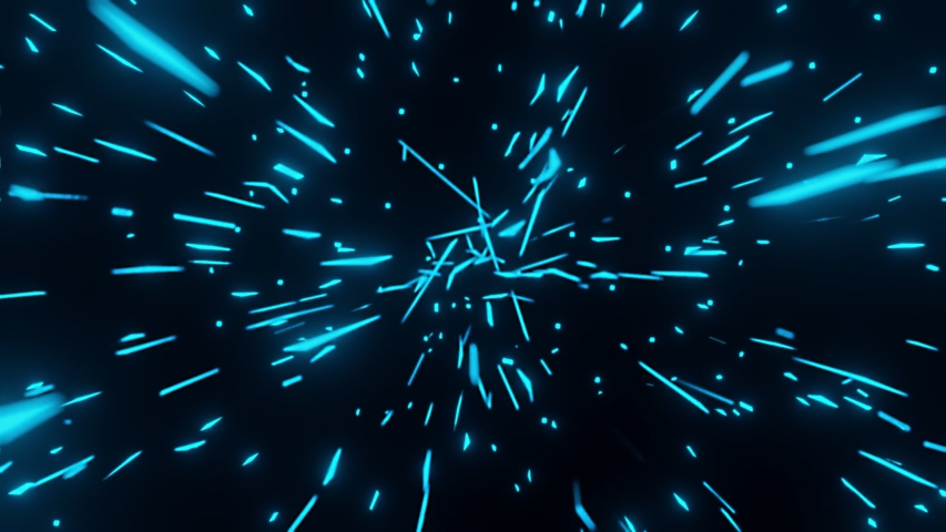 abstract background blue particle explosion shock Stock Footage Video ...