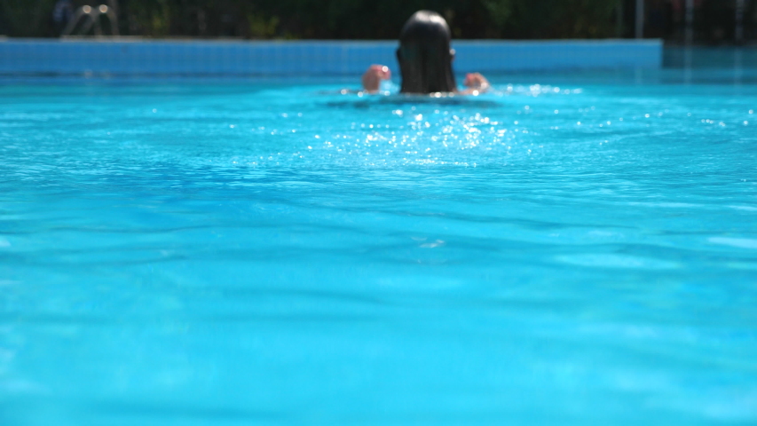 Active Young Girl Diving in Stock Footage Video (100% Royalty-free ...