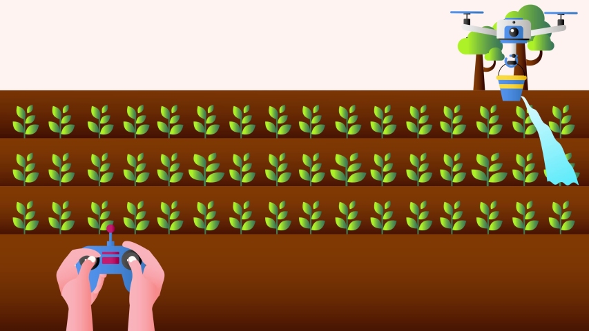 smart farm concept farmer animation using Stock Footage Video (100% ...