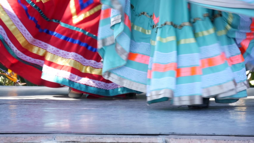 Latino Women in Colourful Traditional Stock Footage Video (100% Royalty-free) 1056169724 ...