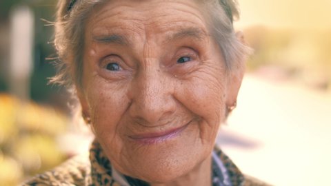 Active Retirement Faces Concept Portrait Happy Stock Footage Video (100 ...