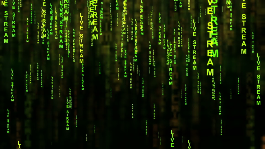 live stream matrix style concept Stock Footage Video (100% Royalty-free ...