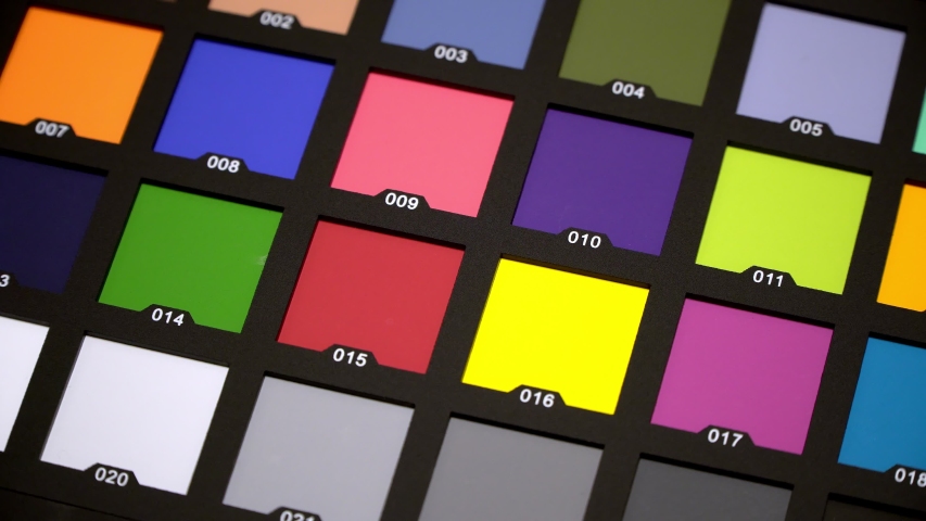 Colorchecker Color Rendition Chart for Stok Videosu (%100 Telifsiz ...