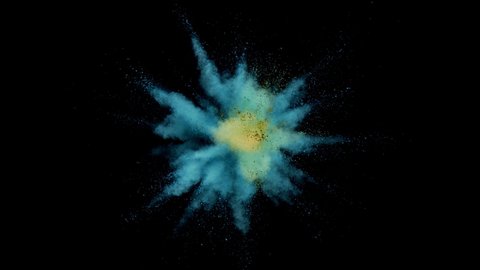 Blue Glitter Glimmer Movement On Black Stock Footage Video (100% ...