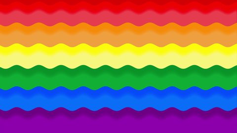Closeup Animated Rainbow Flag Lgbt Flag 库存影片视频（100% 免版税）1056298343 ...
