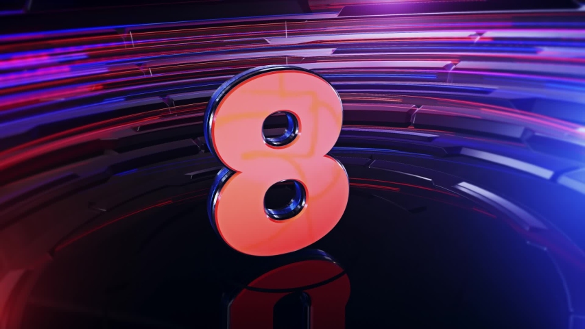 number 8 top ten numbers animation Stock Footage Video (100% Royalty ...