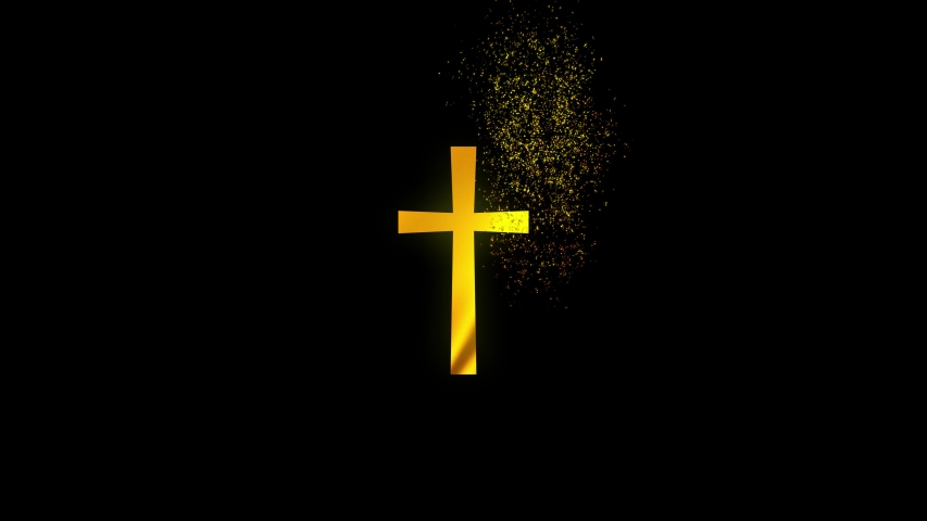 golden cross church backgrounds 4k ultra Stock Footage Video (100% ...
