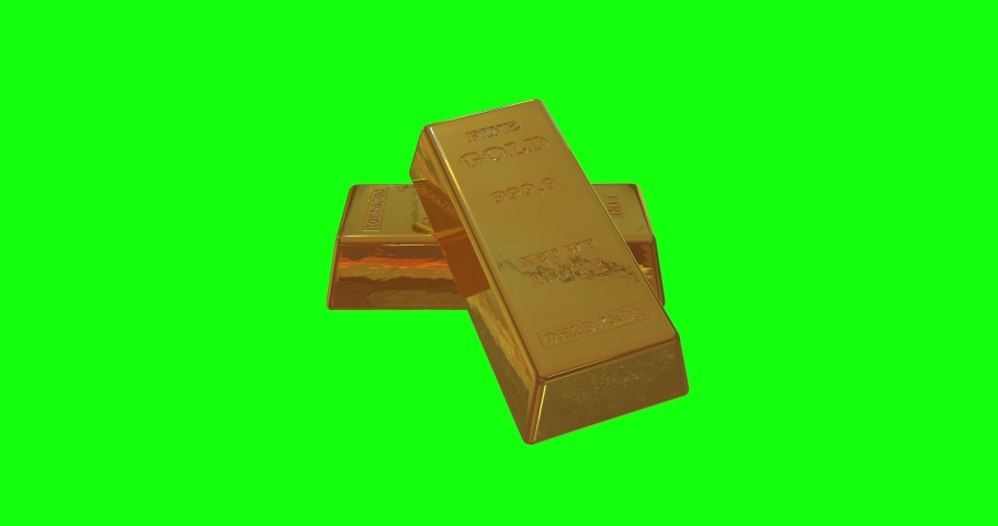 8 animations two gold bullion bars Stock Footage Video (100% Royalty ...