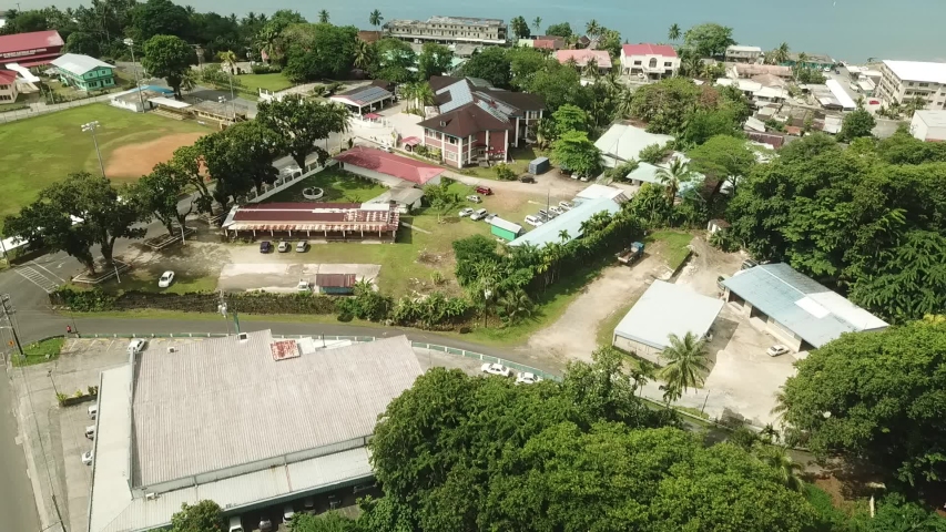 kolonia town aerial view pohnpei micronesia Stock Footage Video (100% ...