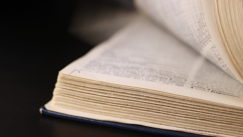 Looking Through a Book That Stock Footage Video (100% Royalty-free ...