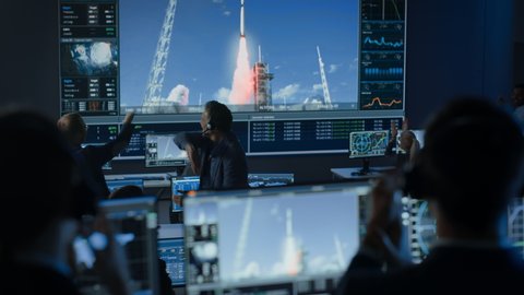 Group People Mission Control Center Witness Stock Photo (Edit Now ...