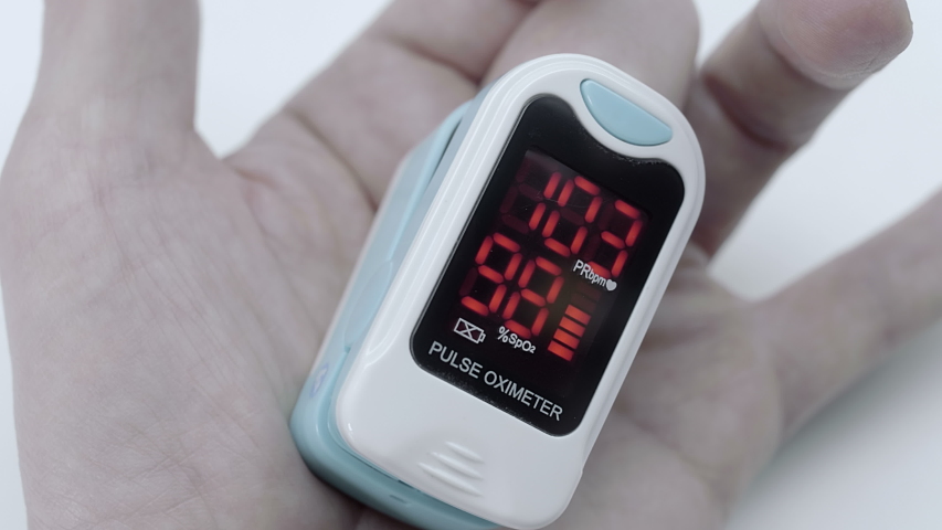 man put on pulse oximeter his Stock Footage Video (100% Royalty-free ...