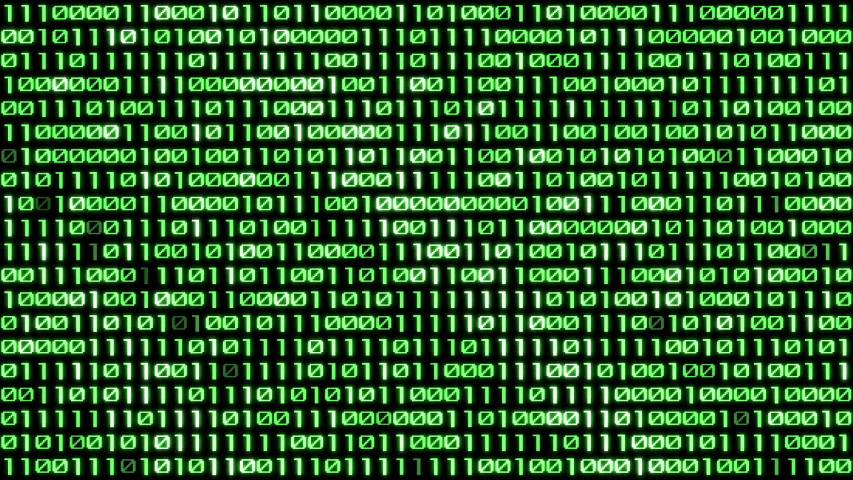 computer binary code scrolling randomly on Stock Footage Video (100% ...
