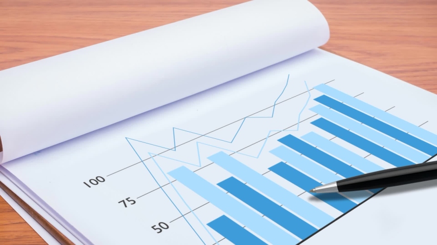 animated report graph that built on Stock Footage Video (100% Royalty ...