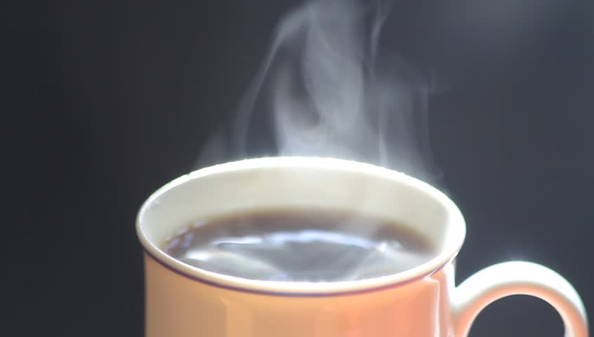 Steaming Hot Coffee Into a Stock Footage Video (100% Royalty-free ...