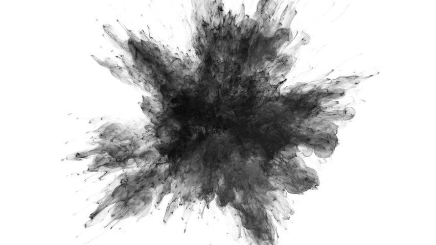 Smoke Burst Black Powder Gas Explosion Stock Footage Video (100% ...