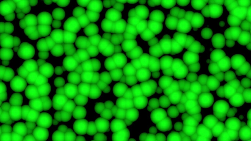 3d Realistic Macro Chlorella Cells Colony Stock Footage Video (100% ...