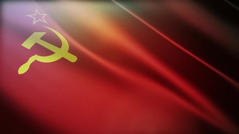4k Former Soviet Union Flag Slow Stock Footage Video (100% Royalty-free ...