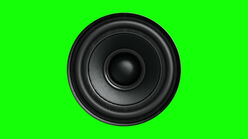 audio player visual bass speaker green Stock Footage Video (100% ...