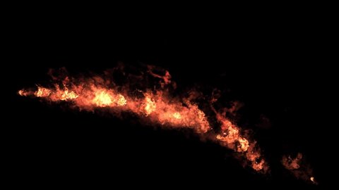Flamethrower Fire Effect Shooting Left Side Stock Footage Video (100% ...