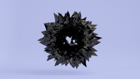 Geometry Shape Transformation 3d Rendering Stock Footage Video (100% ...