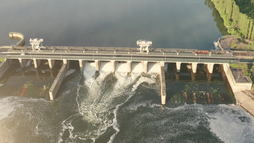 Hydroelectric Dam or Hydro Power Stock Footage Video (100% Royalty-free ...