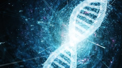 Digital Dna Galaxy Abstract Medical Motion Stock Footage Video (100% ...