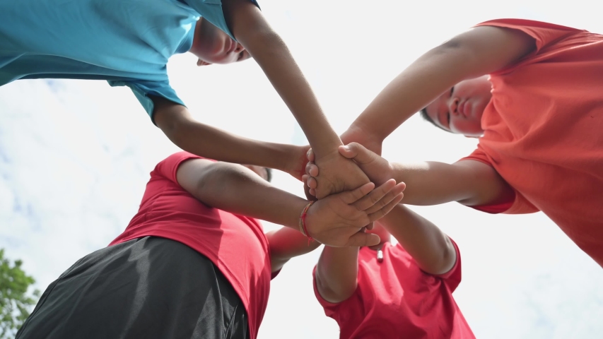 Group Boys Reaching Out Their Friends Stock Footage Video (100% Royalty ...