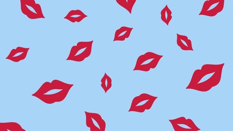 Lips Abstract Animated Background 4k Vj Stock Footage Video (100% ...