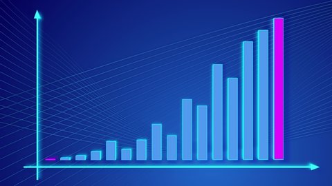 Income Growth Graph Animated Graph Infographics Stock Footage Video ...