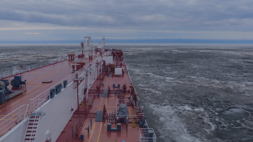 feed ship sailing arctic landscape deck Stock Footage Video (100% ...