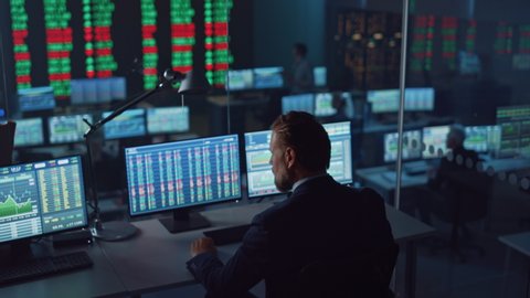 professional financial data analysts working modern Stock Footage Video ...