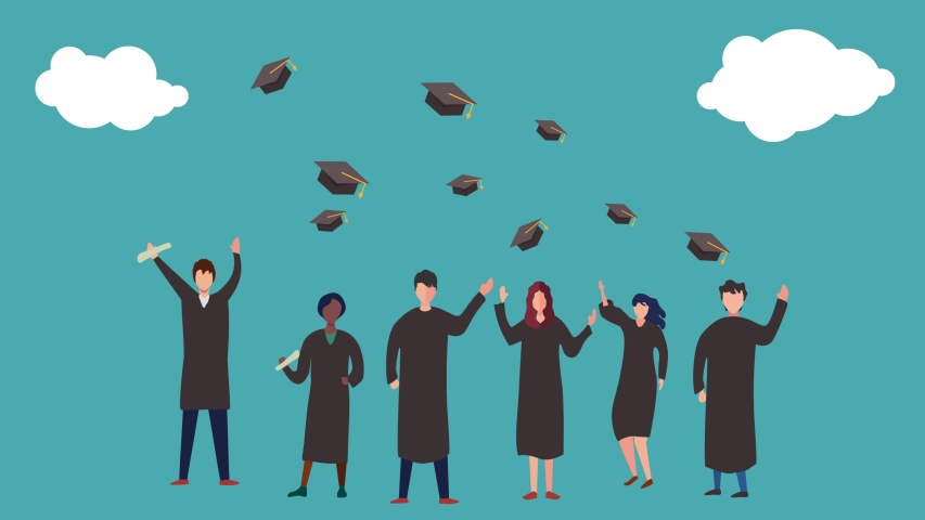 Group graduates icons Stock Video Footage - 4K and HD Video Clips ...