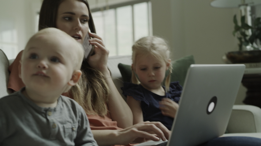 Sister brother talking on phone Stock Video Footage - 4K and HD Video ...