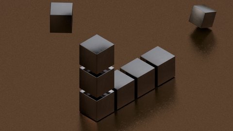 3d Animation Appearance Impossible Triangle Metal Stock Footage Video ...