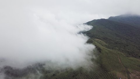 Top View Morning Mist View Point Stock Footage Video (100% Royalty-free ...