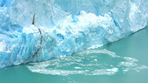 Glacier Ice Collapse Into Ocean Water Stock Footage Video (100% Royalty ...