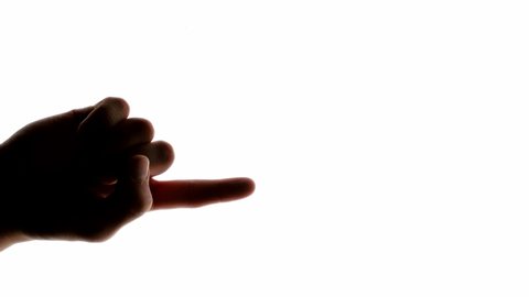 Pointing Finger Towards Right Direction On Stock Footage Video (100% ...