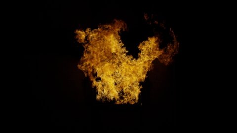 Small Fire Leading Way Massive Blaze Stock Footage Video (100% Royalty ...