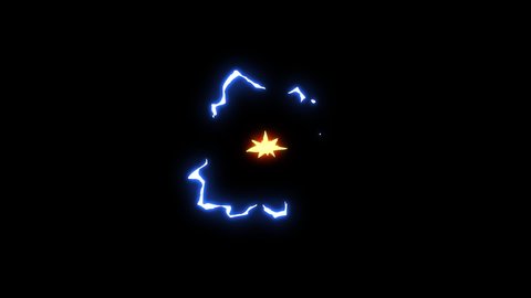 2d Sparks Shape Elements Cartoon Vfx Stock Footage Video (100% Royalty ...