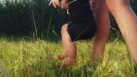 farmer hand man working field inspects Stock Footage Video (100% ...