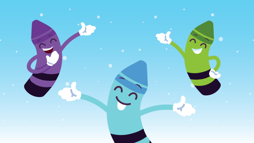 Crayon mascot Stock Video Footage - 4K and HD Video Clips | Shutterstock