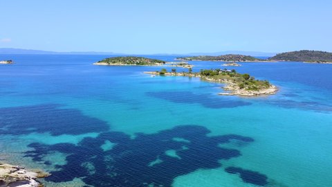 Vacations Destination Exotic Islands Blue Azure Stock Footage Video ...