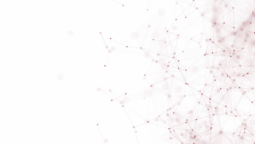 network animation connected red dots on Stock Footage Video (100% ...
