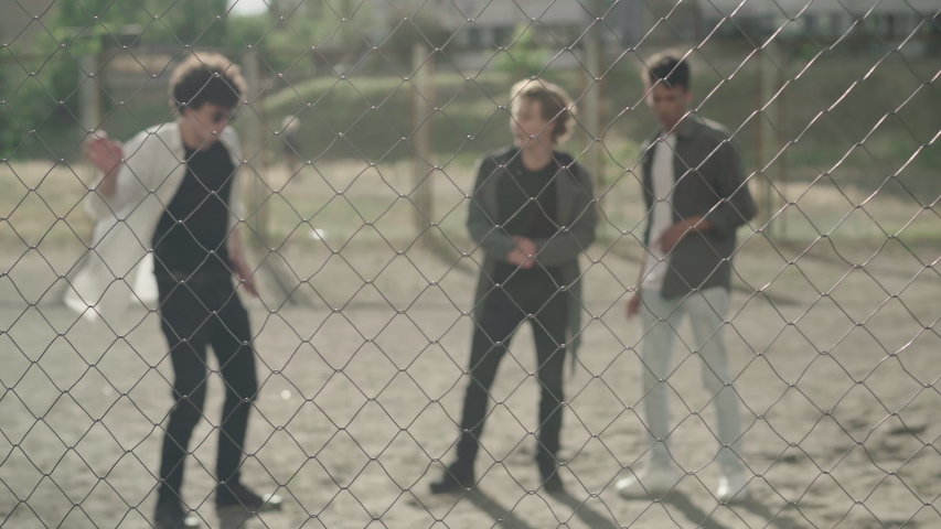 Wide Shot of Three Blurred Stock Footage Video (100% Royalty-free ...